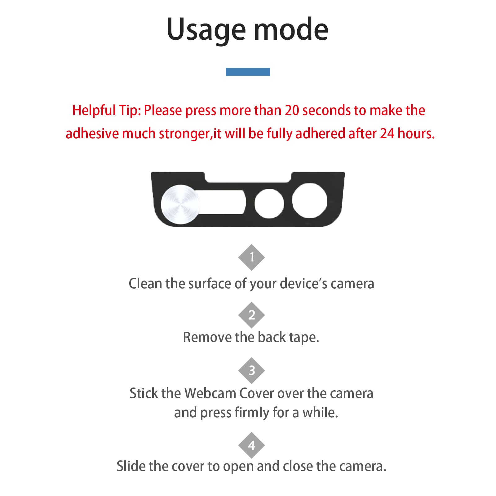 Webcam Cover Slide Compatible for Laptop, Desktop, PC, MacBook Pro, iMac, Mac Mini, iPad Pro Bundled with iPhone 13 Front Camera Cover Protect Privacy and Security But Not Affect Face Recognition