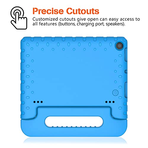 Merocab Kids Case for Fire HD 10 2019/2017/2015 Releases, HD 10 5th/7th/9th Gen Cover Shockproof Kid-Proof Flexible Durable Foam Cover with Handle Stand for Fire HD 10 2015/2017/2019 Releases
