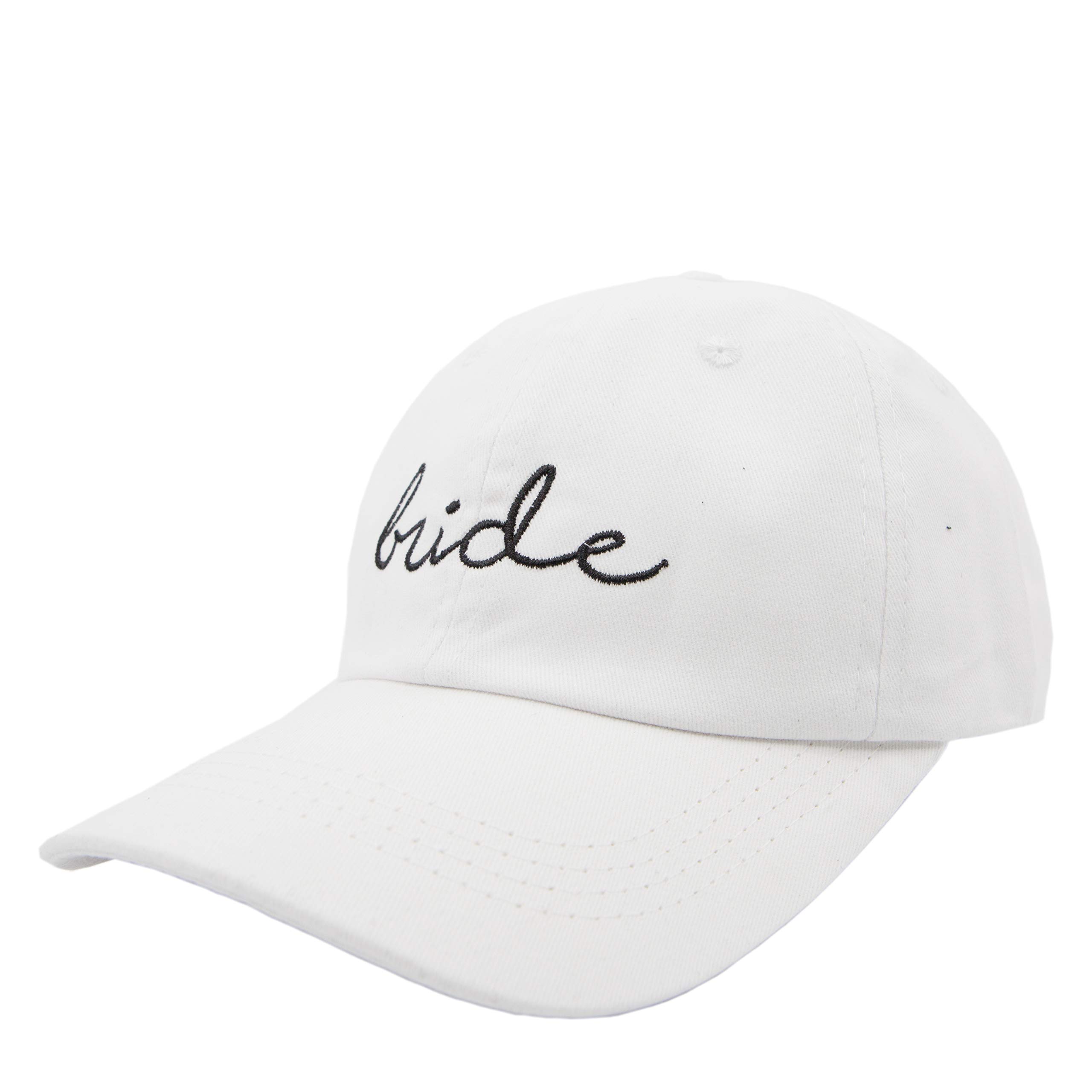 Erying Bride Squad Baby Bachelorette Party Hats, 6 Pack Perfect Bride Bachelorette Hats for The Bride Squad Baseball Trucker Hats (Black)