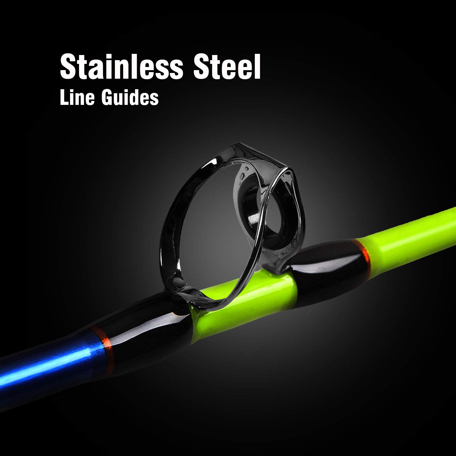 Fiblink Saltwater Offshore Extra Heavy 2-Piece Conventional Boat Fishing Rod(50-80lb, 6-Feet)