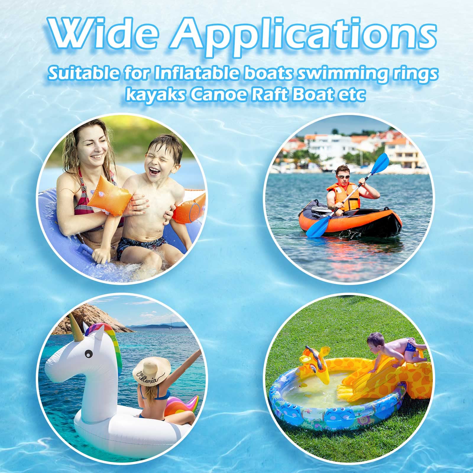 GEUNTECH Kayak Patches Raft Patch PVC Inflatable Repair Rafts Waterproof Boat Repair Patches for Inflatable Raft Boat Canoe Kayak