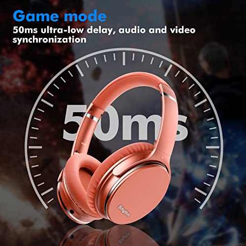 Srhythm NC25 Active Noise Cancelling Headphones Bluetooth 5.3,ANC Stereo Headset Bundle with NC35 Noise Cancelling Headphones Wireless Bluetooth 5.3