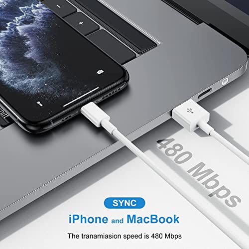QZIIW [Apple MFI Certified iPhone Charger Cable 10 Ft, 3Pack Extra Long USB to Lightning Cable 10 Feet,Apple Charging Power Cord 10 Foot for iPhone 14 13 12 11 Pro Max Mini XR X 9 8 7Plus 6 6s ipad