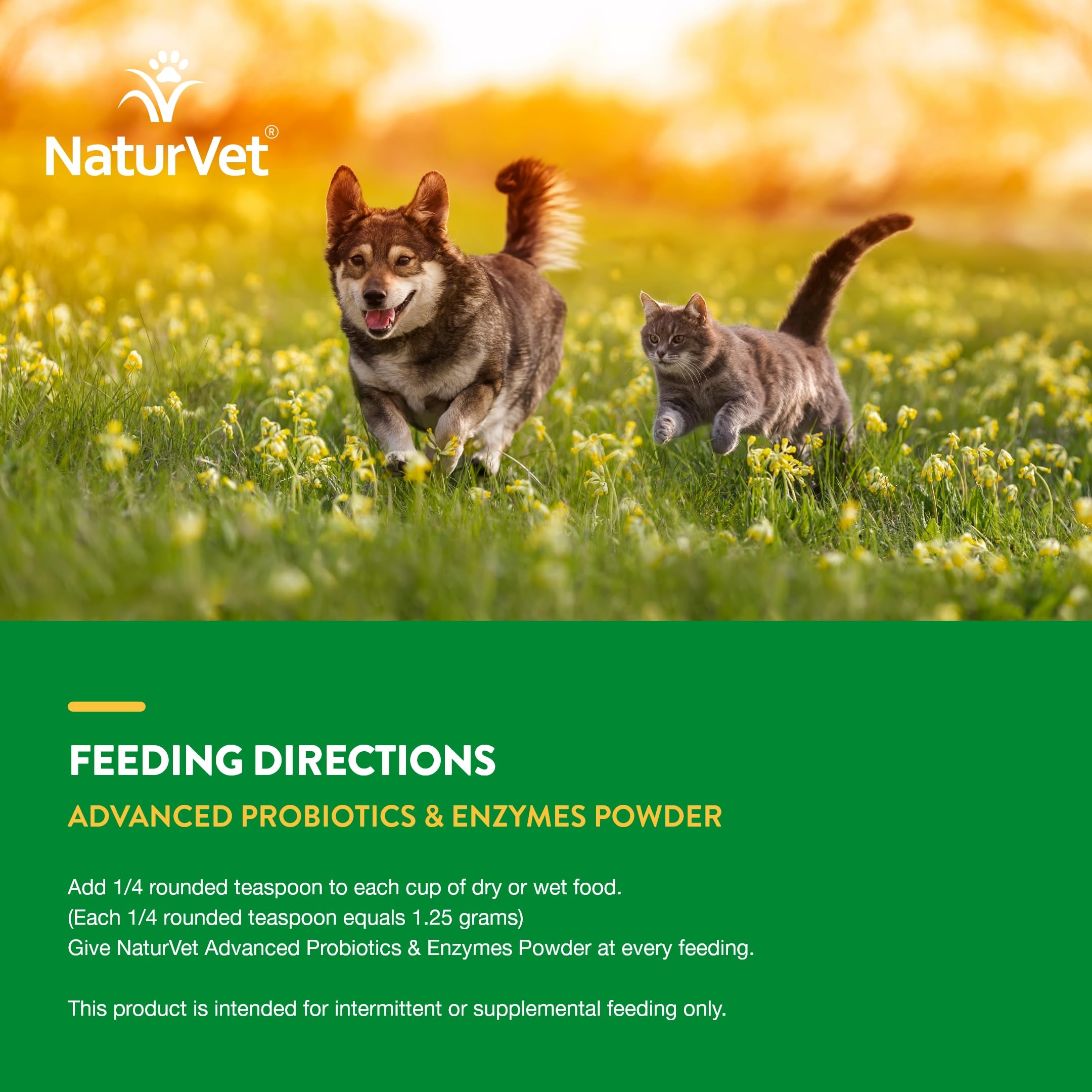 NaturVet โ Advanced Probiotics & Enzymes - Plus Vet Strength PB6 Probiotic | Supports and Balances Pets with Sensitive Stomachs & Digestive Issues | for Dogs & Cats (4 oz)
