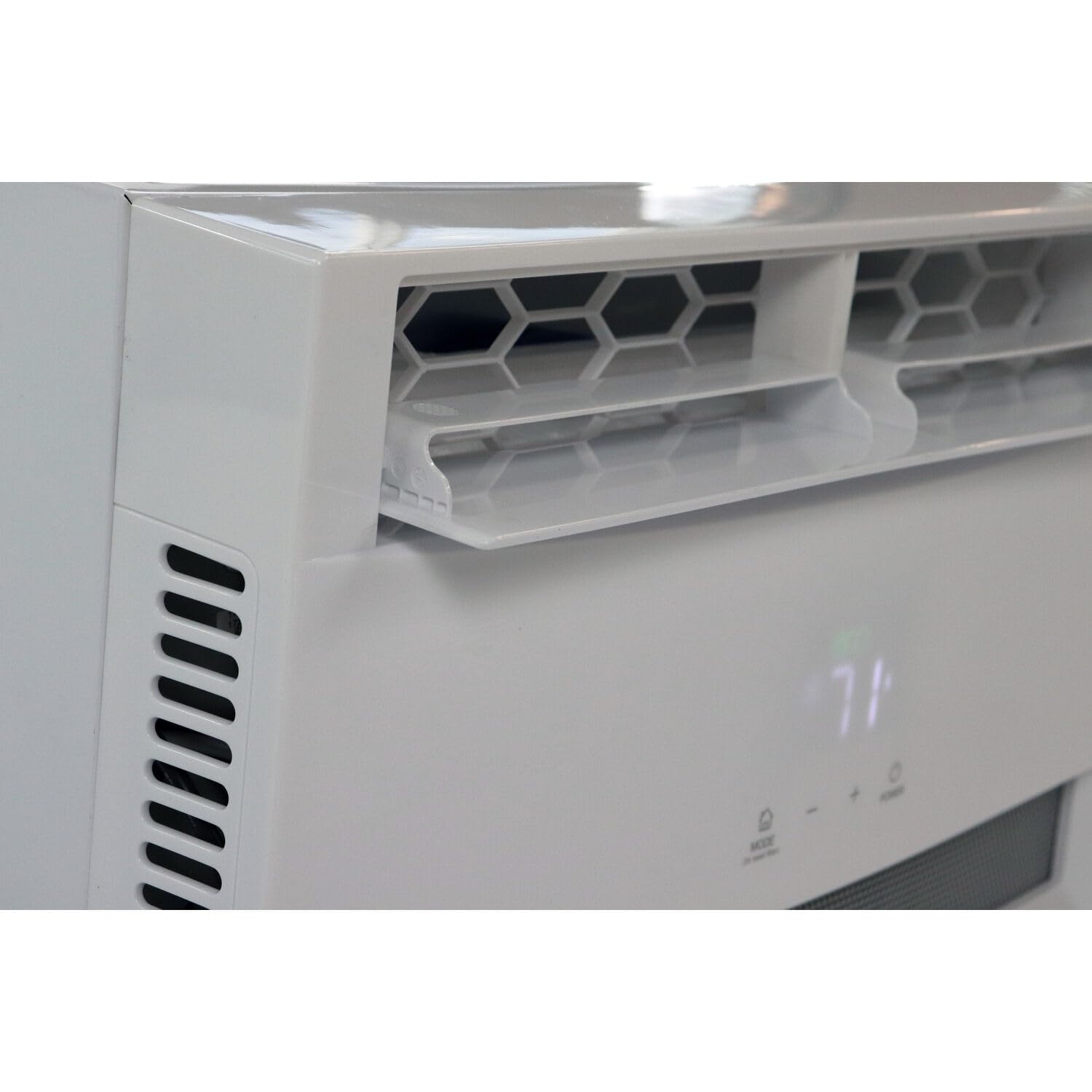 Freonic 12,000 BTU Window Air Conditioner and Dehumidifier, 115V, Window AC Unit for Rooms up to 550 Sq. Ft., Air Conditioner Window Unit with LED Display, Follow Me Remote, and Automatic Louvers