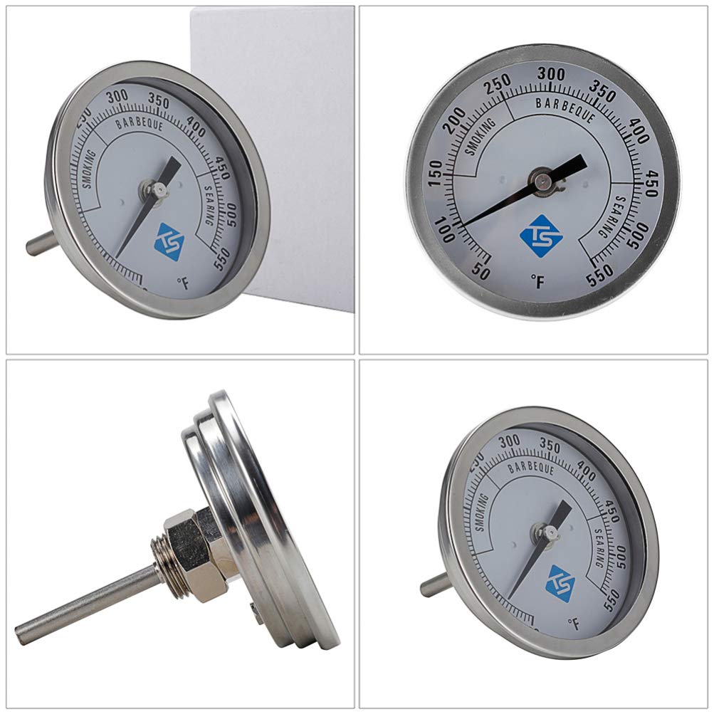 Hemoton 1pc Oven Thermometer Grill Smoker Temperature Gauge Oven Temperature Gauge Food Baking Oven Temp Gauge Home Brewing Thermometer Smoker Thermometer Indicator Metal Material Pointer