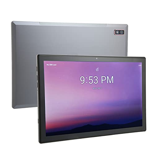 lennis 4G LTE Tablet, 10.1 Inch IPS 100‑240V 4GB 64GB Dual SIM Dual Standby 10.1 Inch Tablet Octa Core for Study (UK Plug)