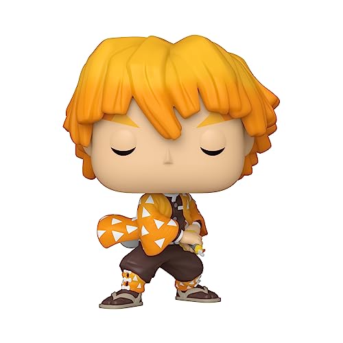 Funko POP Animation: Demon Slayer - Zenitsu Agatsuma, Multicolor, 3.75 inches