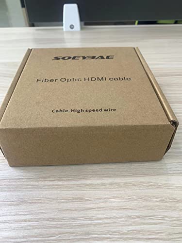 SOEYBAE USB C to HDMI Cable 30ft/10m, USB 3.1 Type C to 4K Fiber Optic HDMI Cable, Thunderbolt 3/4 Compatible, for MacBook Pro/Air 2020, iPad Pro 2021/2020, Surface Book 2, XPS