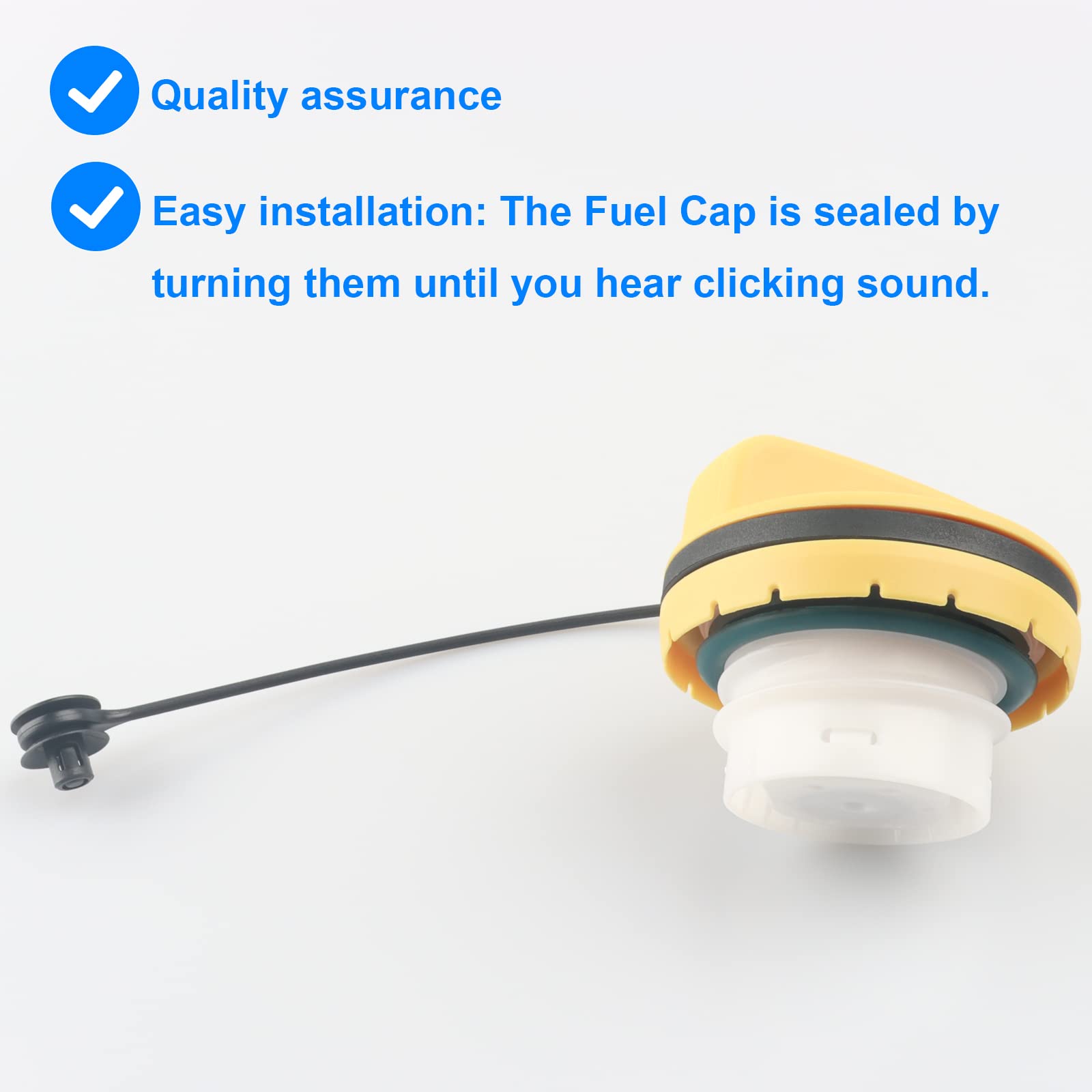 Gas Cap, Fuel Cap Replace GT337 Compatible with Buick Cadillac Chevy GMC - 2012-2016 LaCrosse, 2011-2013 Regal Caprice, 2011-2017 Equinox, 2014-2020 Impala, 2011-2017 Terrain, 2012-2013 SRX, 2013 ATS