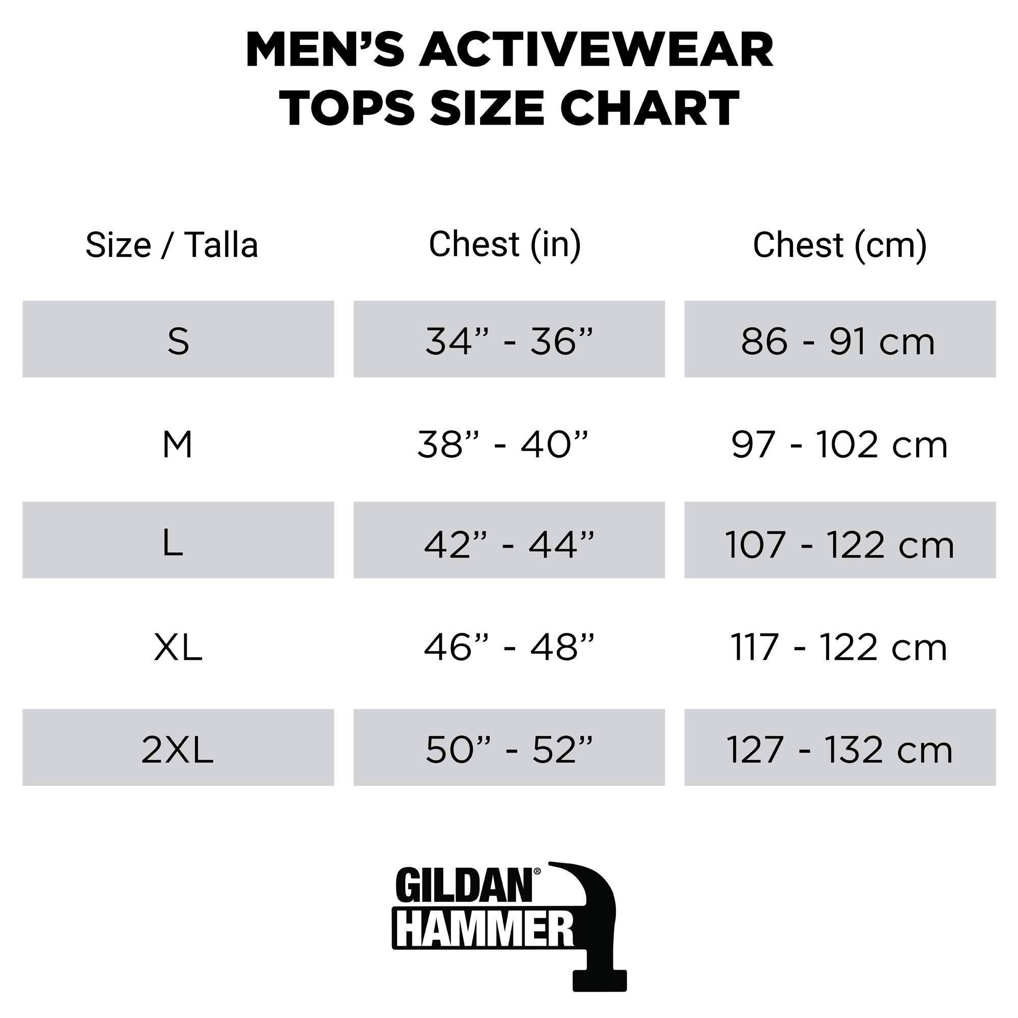 Gildan Hammer Men's Adult Hoodie, Black, Large