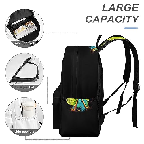 Field Hockey Travel Backpack Lightweight 16.5 Inch Computer Laptop Bag Casual Daypack for Men Women