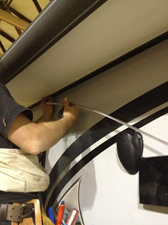 RecPro RV Camper Motorhome Travel Trailer 16' White LED Awning Party Light w/Mounting Channel & White PCB 12v Light