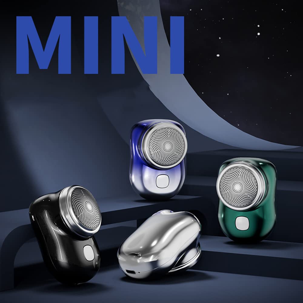Mini Shaver Portable Electric Shaver, Mini-Shave Portable Electric Shaver for Men (Black)