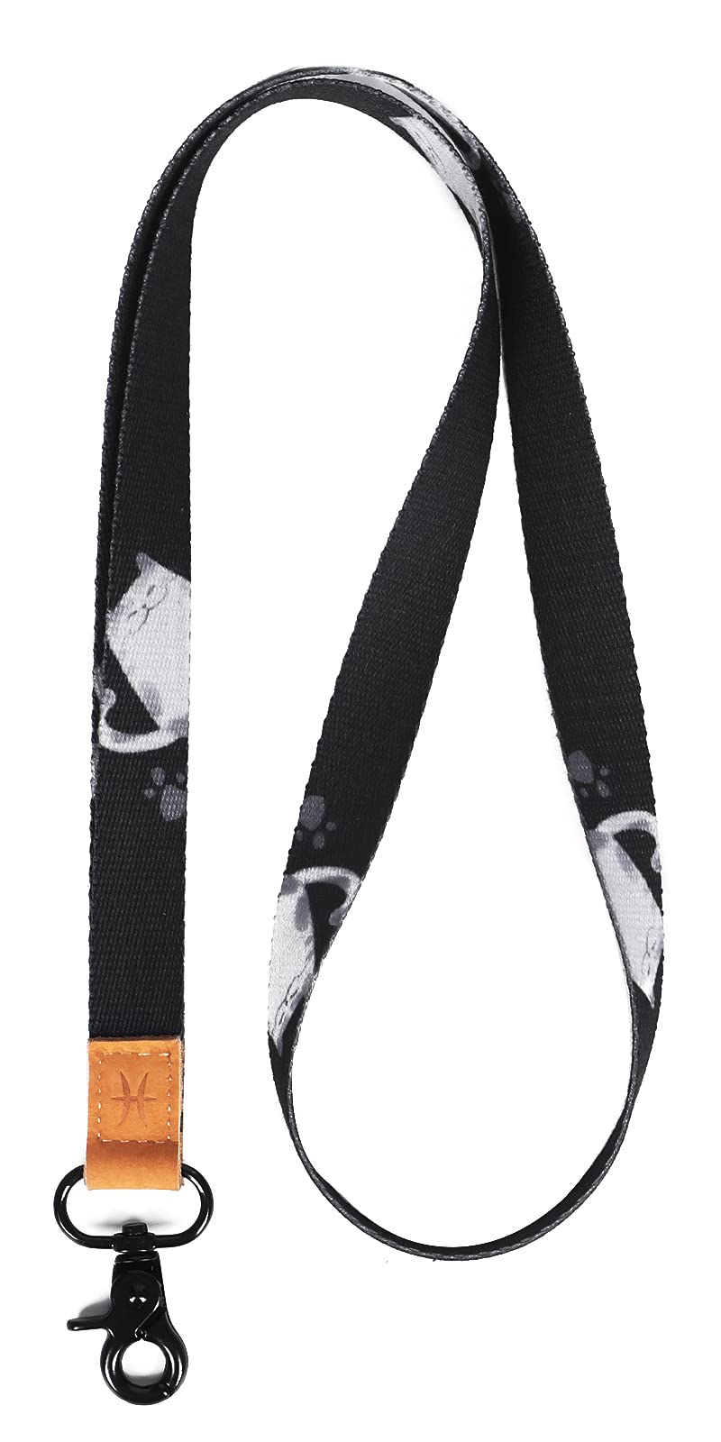 FORZEN Cool Neck Strap Key Chain Holder for Women Men,Lanyards for Keys Wallet and ID Badge (Flower-F)