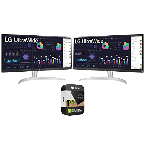 LG 29WQ600-W UltraWide FHD 29 inch Computer Monitor with HDR10 and AMD FreeSync 2 Pack Bundle with 1 YR CPS Enhanced Protection Pack