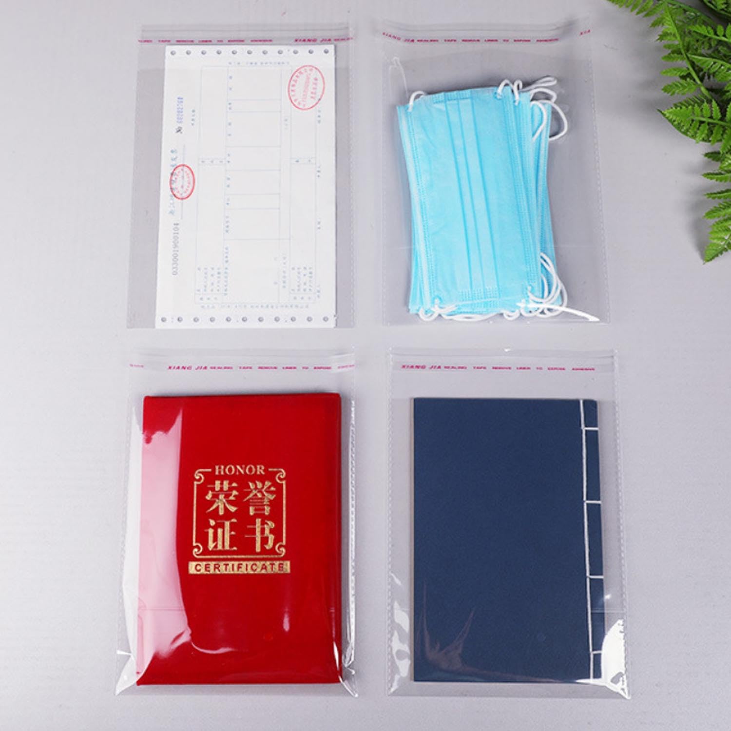 LonlyEagle 200 Pcs 5-1/2'' x 7-1/2'' Self Sealing Cellophane Bags,Clear Cellophane Cello Bags,Fit 5 X 7 Inch Cards Photos,A6 A7 Envelopes Candy,Self Adhesive for Packaging Gifts,Cookies