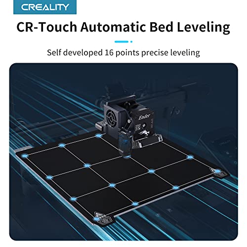 Official Creality 3D Printer Ender 3 S1 with CR Touch Auto Leveling, Sprite Extruder, High Precision Z-axis, Removable PC Build Plate, FDM 3D Printer for Beginners Professional 8.66"x 8.66" x 10.63"