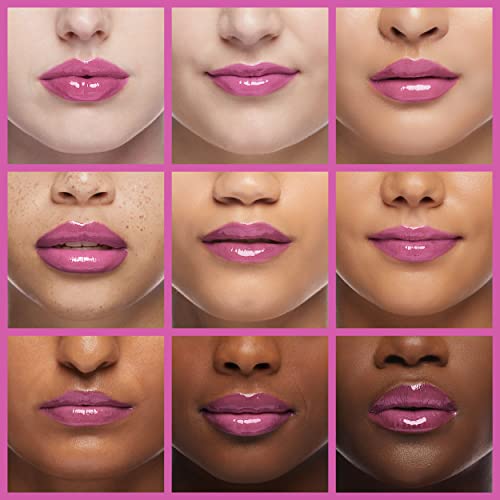 wet n wild MegaSlicks Lip Gloss, Ultra-Glossy, Vitamin-E Enriched, Ultra-Gloss High Shine Moisturizing, Cruelty-Free & Vegan - Berried Treasure