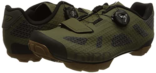 Giro Rincon Men Clipless Mountain Bike Shoes - Olive/Gum (2021), 44