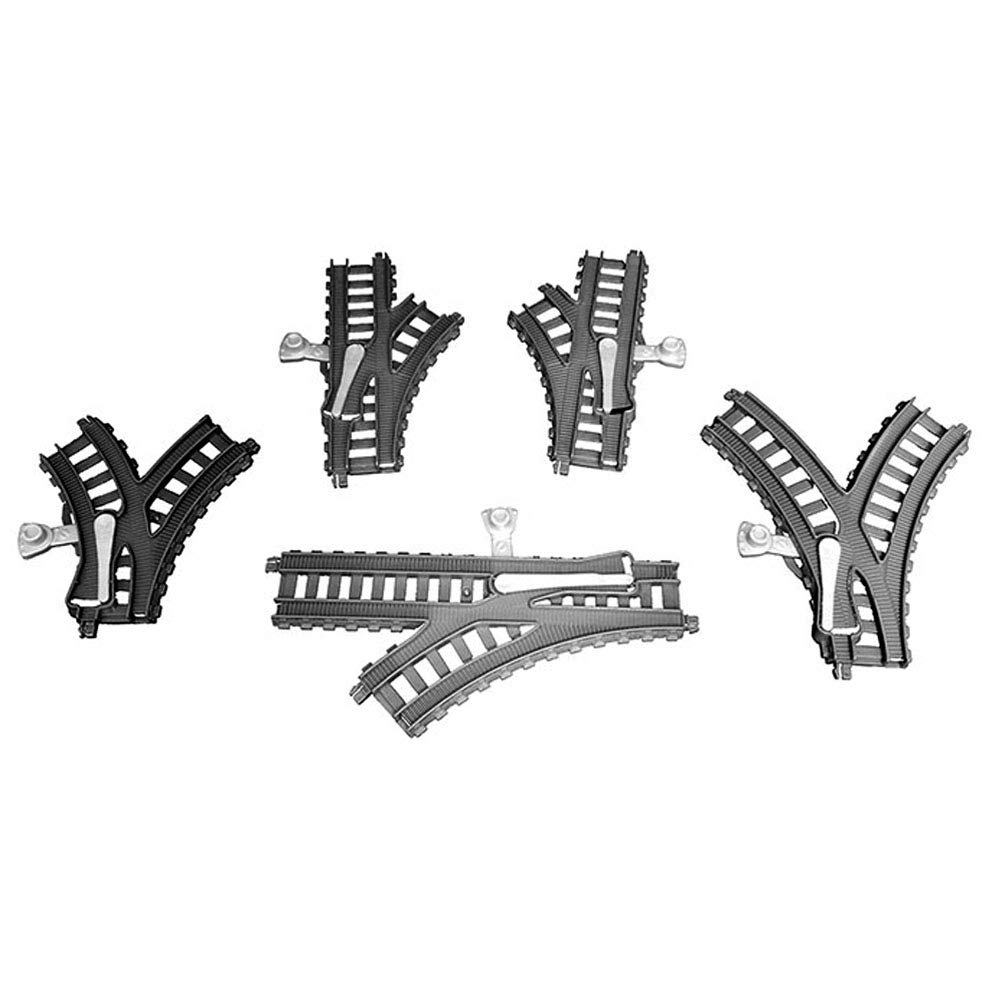 Ele Replacement Parts for Thomas The Train - Thomas and Friends Track Master Motorized Railway BDP15 ~ Mad Dash On Sodor Train Playset ~ Replacement Y Tracks ~ Set of 5