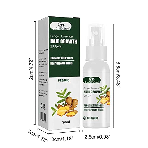 LANEMAY Ginger Essence Hair Growth Spray, Pure Ginger Prevent Hair loss Hair Growth Spray - 30ml