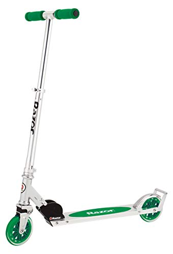 Razor A3 Kick Scooter for Kids β Foldable, Lightweight, Large Wheels, Front Vibration Reducing System, Adjustable Handlebars & A5 LUX Kick Scooter - Pink - FFP,38.6 Inch