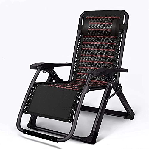 MAYABI Zero Gravity Lounge Chair, Folding Lounge Chair, Breathable, Reclining Reclining Patio Chairs, 500 LB Capacity, Zero Gravity Adjustable Chair, Durable Lounge Chair (Color : B)