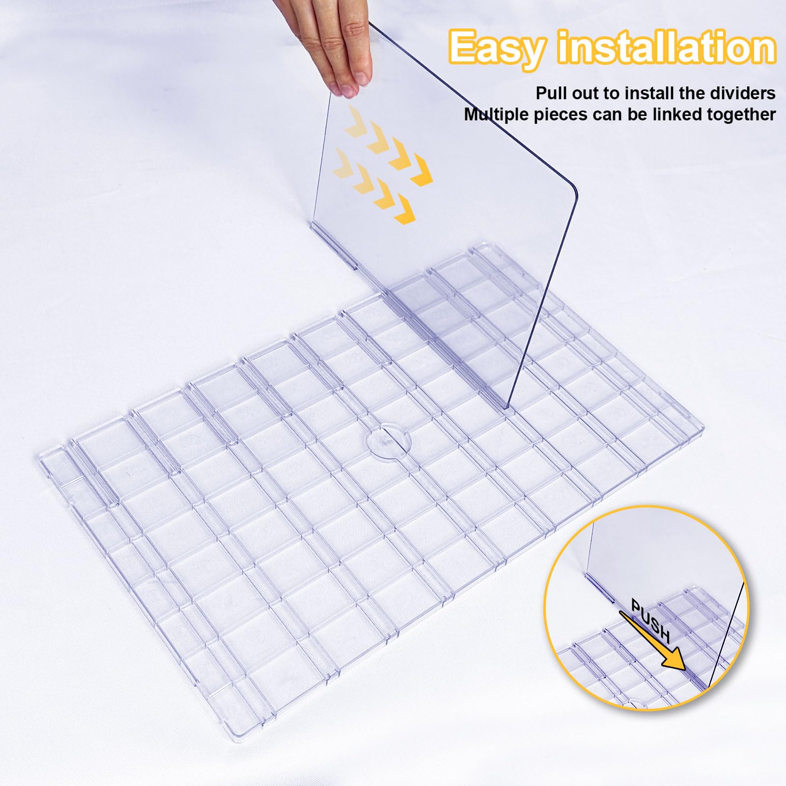 storasier Purse Organizer for Closet 2 PACK,Clear Closet Bag Storage Dividers Rack,Shelf Dividers for Closet Organization,Handbag Organizer