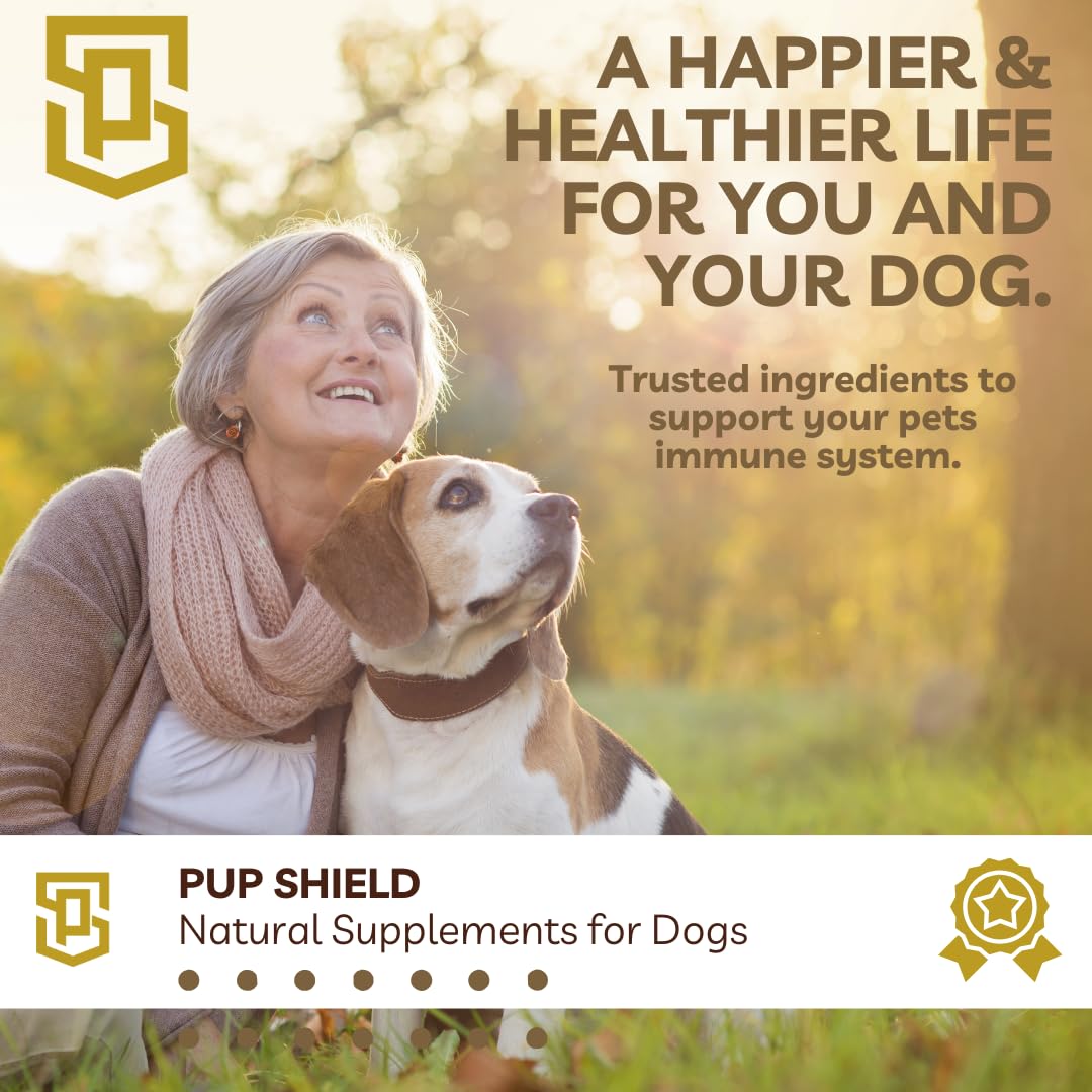 Pup Shield Dog Diarrhea Relief Gummies | Vet-Formulated Gut Health Support Treats with Probiotics, Pumpkin, Ginger, Marshmallow Root | Pure Digestive Aid for Canine Stomach Issues - 90 Gummies