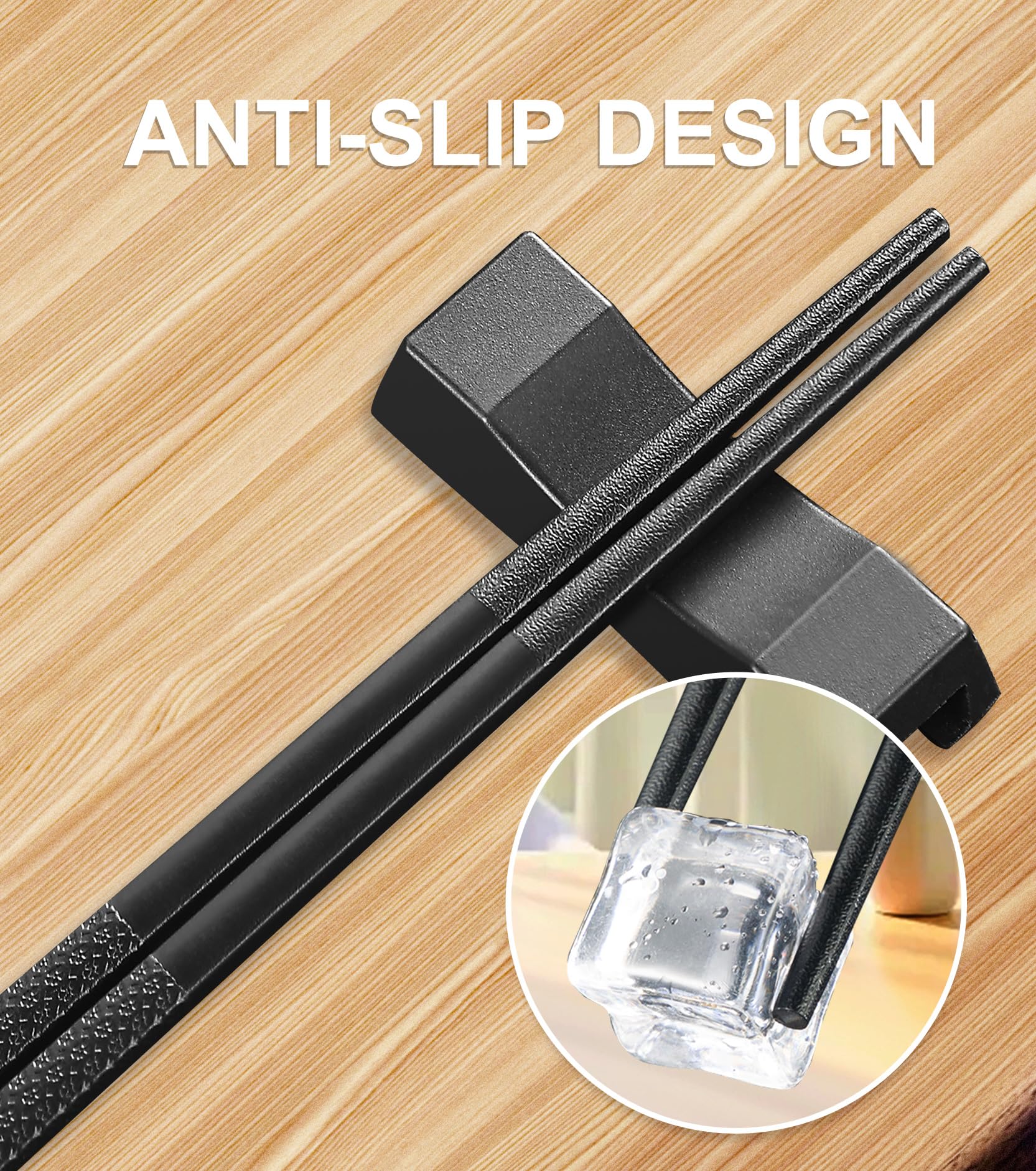 LOROTOCO 50 Pairs Chopsticks | Reusable | Dishwasher Safe | Bulk | Fiberglass | Adults | | Commercial - (9.45in)