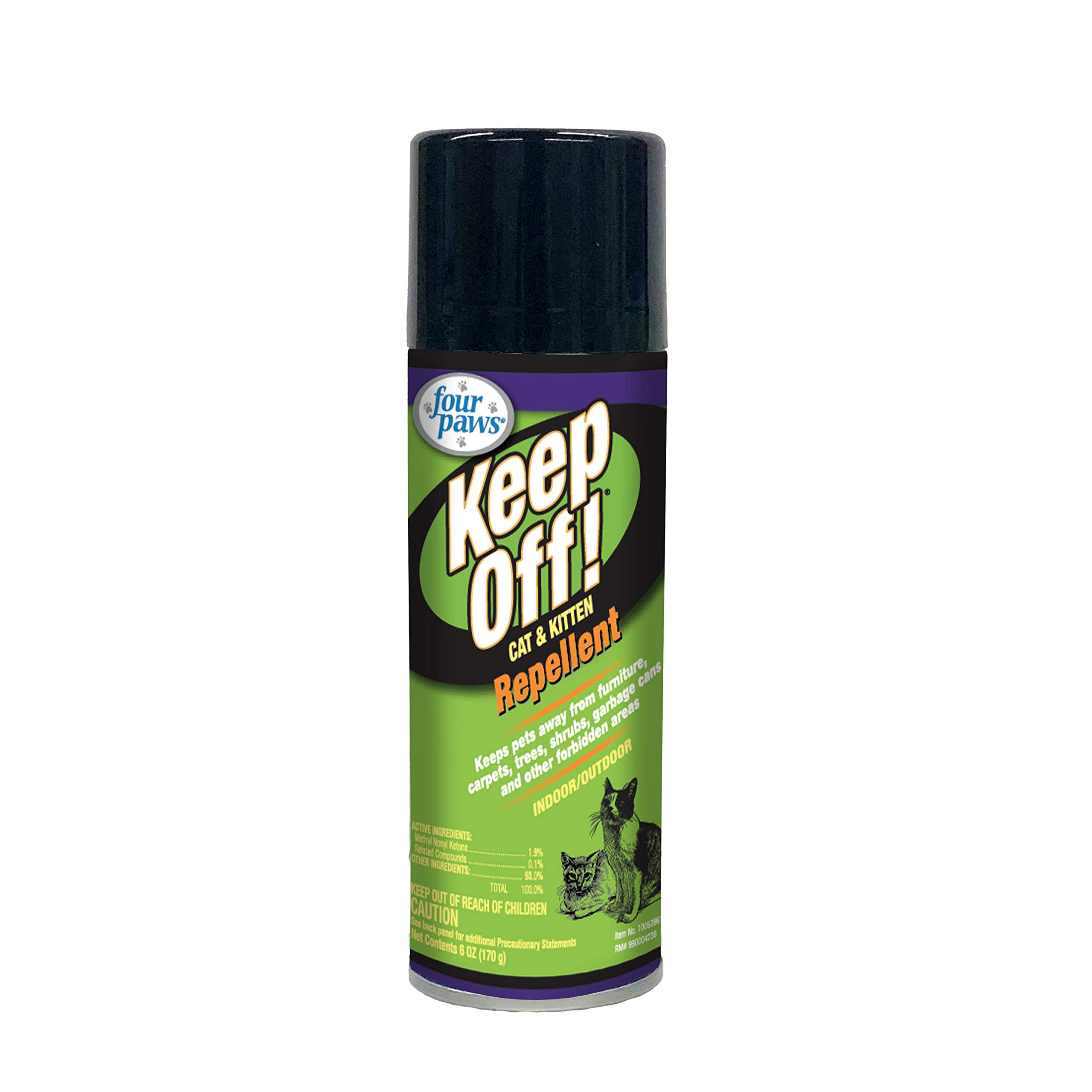 Four Paws Keep Off! Cat Repellent Spray Outdoors & Indoor 16 Ounces
