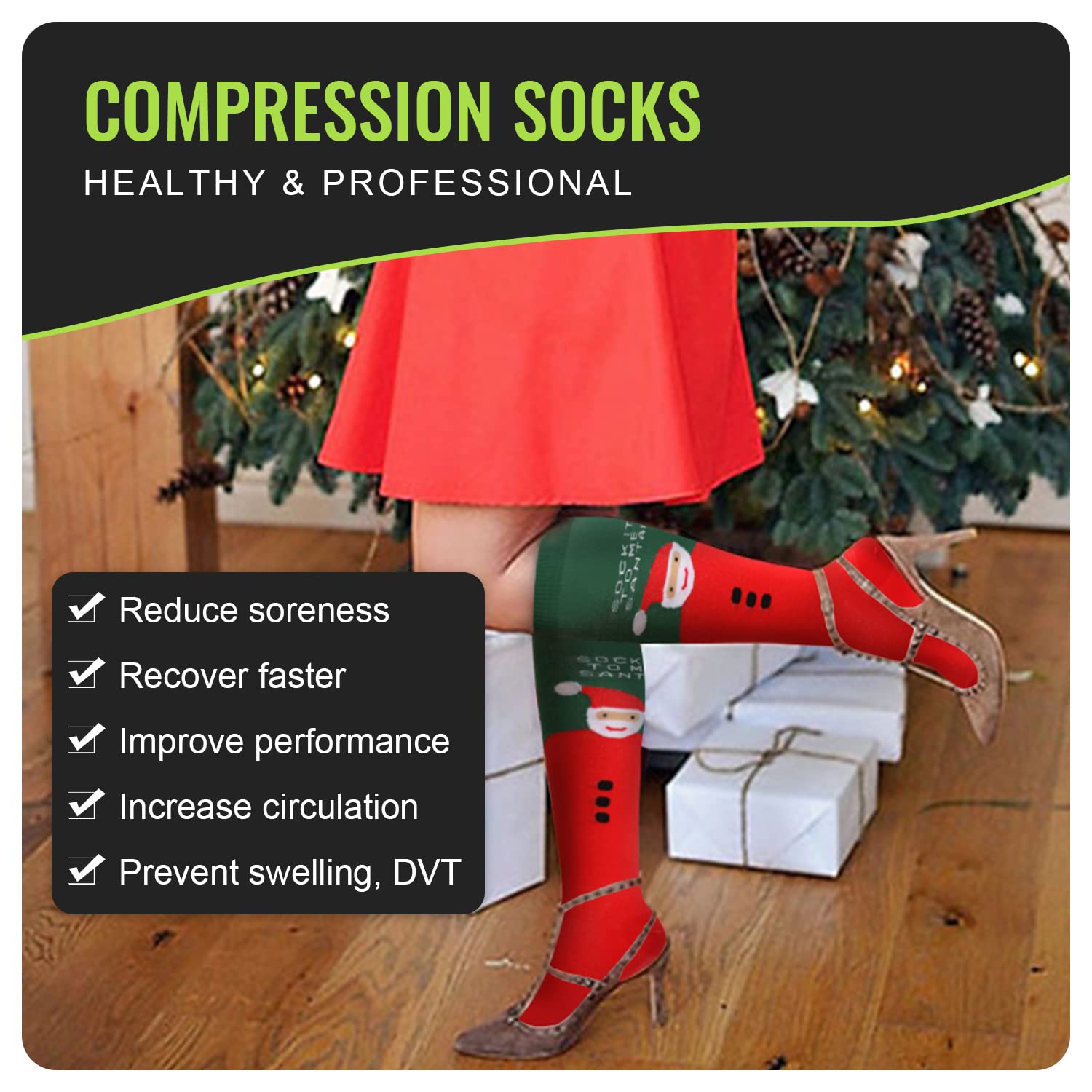 HLTPRO 4 Pairs Compression Socks for Women & Men - Best Support for Medical, Circulation, Nurses, Running, Travel
