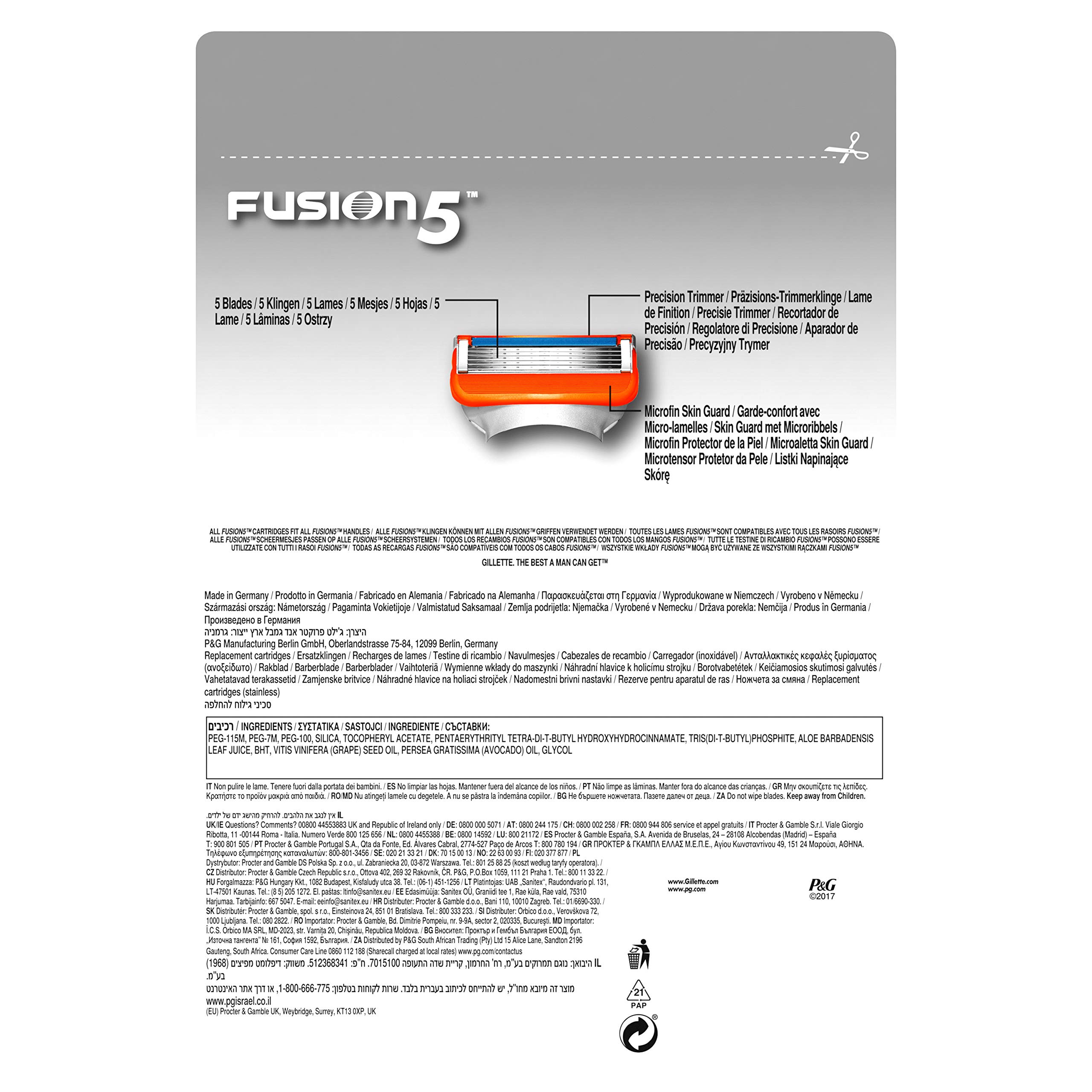 Gillette Fusion 16 Baldes, 150 g