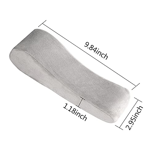 Payanwin Chair Ergonomic armrest Cushions Elbow Pillow Pressure Relief Office Chair Gaming Chair armrest with Memory Foam armrest Pads 2-Piece Set of Chair (Gray)