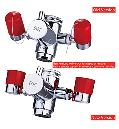 Eyewash Station with Covers, Faucet Mounted Eyewash Station Sink Attachment, Continuous Flow, First AID Emergency Eye Flush Shower for Sink, 100% ANSl Z358 Standard