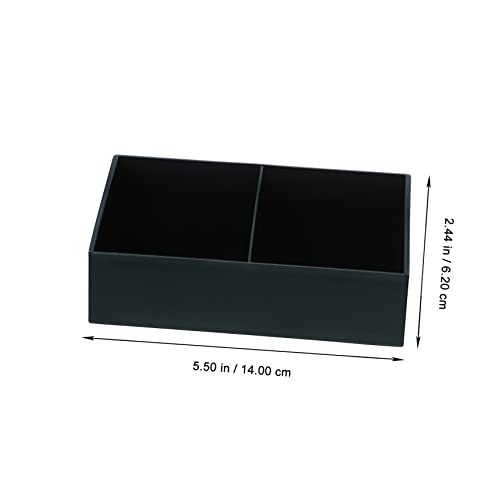 RUNROTOO Toiletry Containers Desktop Storage Box Makeup Organizer Box Tea Bag Organizer Coffee Bar Accessories Organizer Coffee Cup Holder Countertop Makeup Organizer Sugar Packet Organizer