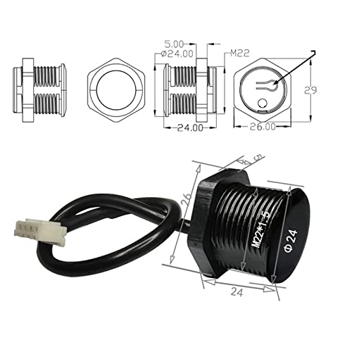 Infrared Ranging Sensor, Easy Fixation DC 5-24V IP67 NPN 10mm to 4000mm Adjustable Range Detector for Intelligent Parking