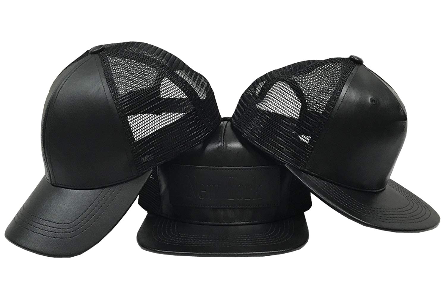Emstate Trucker Hats Made in USA (Black High Profile)