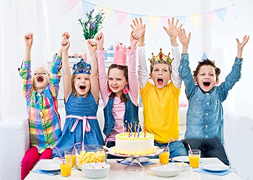 Richness Kids Crown Craft DIY Tiaras Make Your Own Crowns at Birthday Party Favours 12pcs (Gold) …