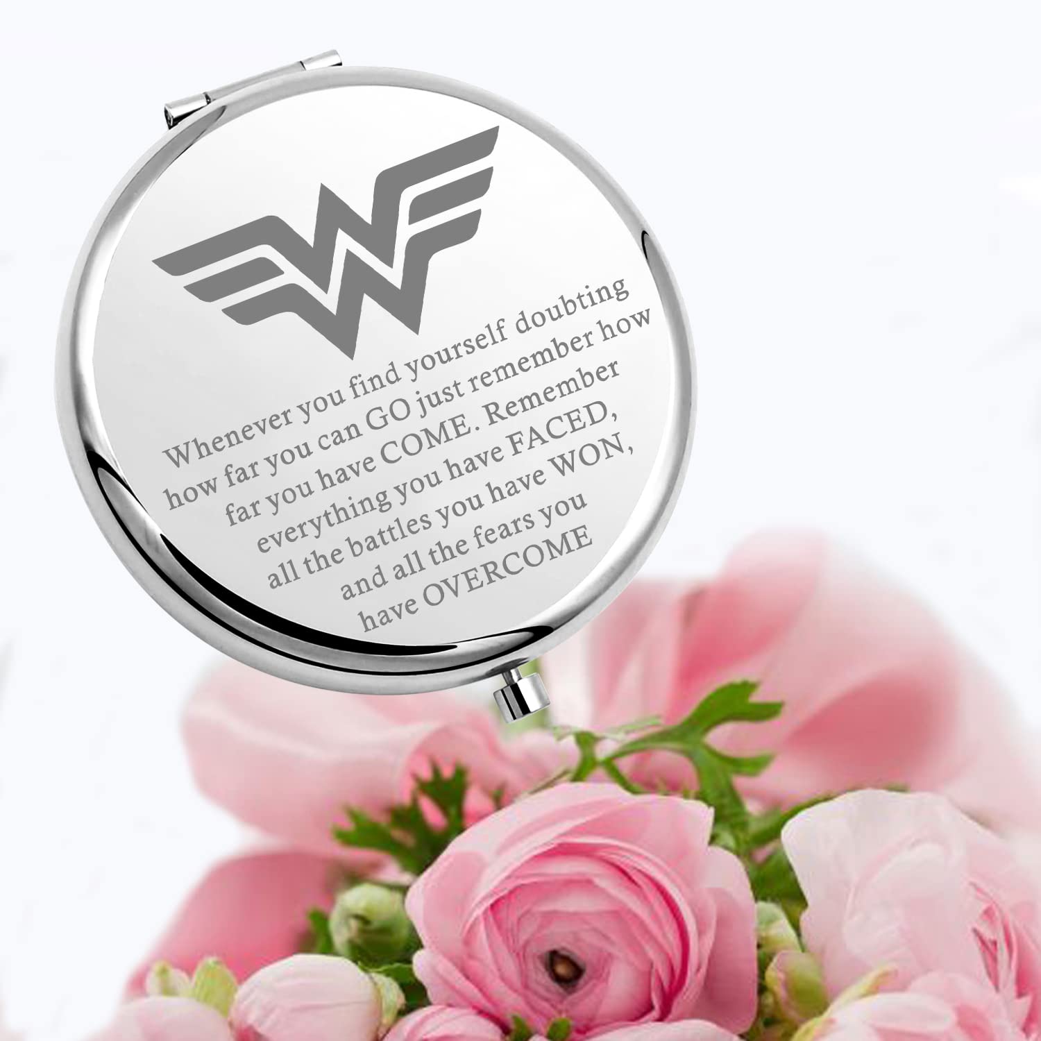 Lywjyb Birdgot Movie Inspired Gift Inspirational Makeup Mirror Movie Lover Gift for Girlfriend Wife (Whenever Won Mirr)