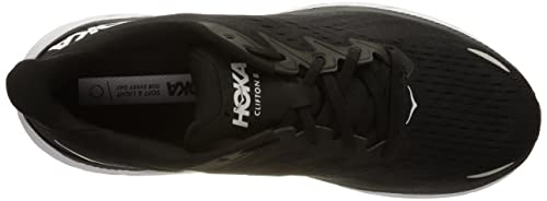 HOKA ONE ONE Clifton 8 Womens Shoes Size 10.5, Color: Black/White