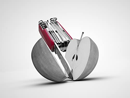 Victorinox Picknicker Swiss Army Knife, 11 Function Swiss Made Pocket Knife with Large Blade, Corkscrew and Bottle Opener - Red