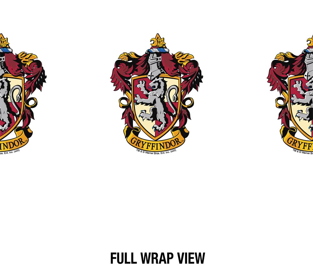 Harry Potter OFFICIAL Gryffindor Crest 24 oz Insulated Canteen Water Bottle, Leak Resistant, Vacuum Insulated Stainless Steel with Loop Cap, White