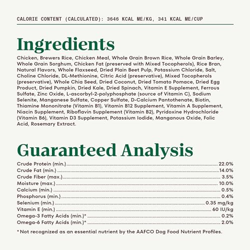 Nutro Natural Choice Adult Dry Dog Food, Chicken and Brown Rice Recipe 36 lbs.