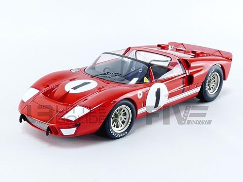Ford GT40 X1 #1 Ken Miles - Lloyd Ruby Winner 12H of Sebring (1966) 118 Model Car by Spark 18SE66,Red
