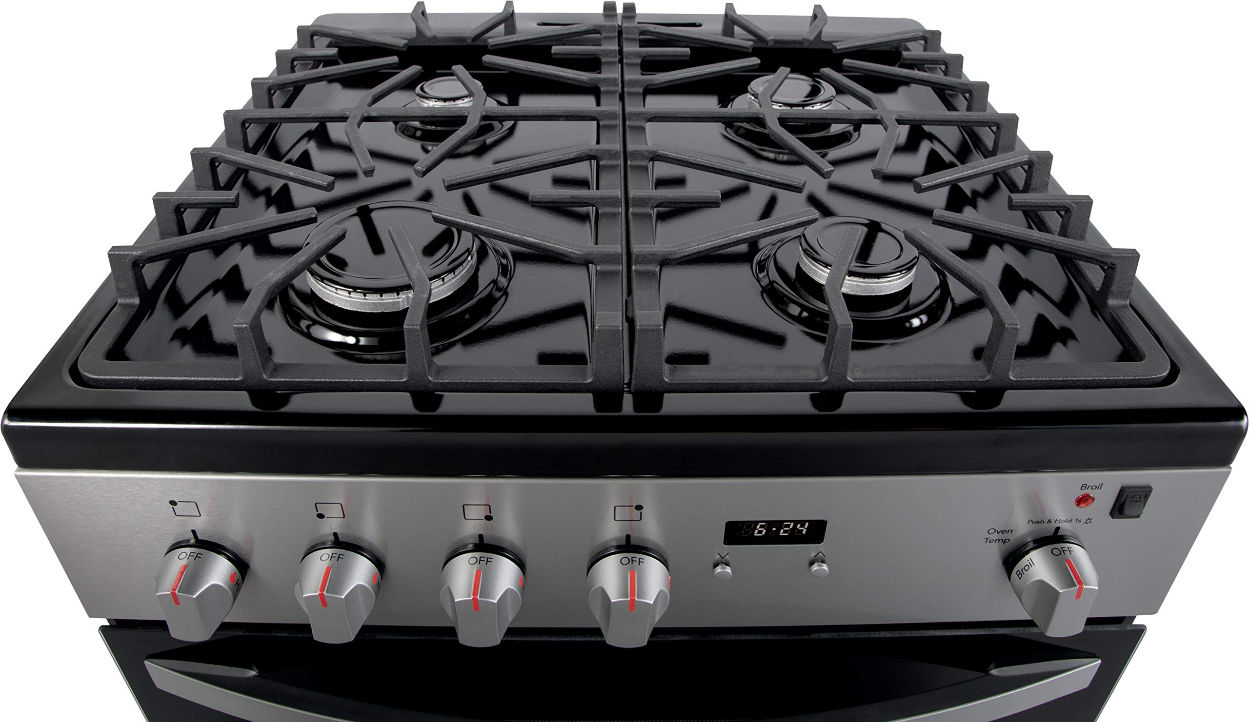 Frigidaire 24 in. 1.9 Cu. Ft. Gas Range in Stainless Steel with Continuous Cast Iron Grates, ADA Compliant