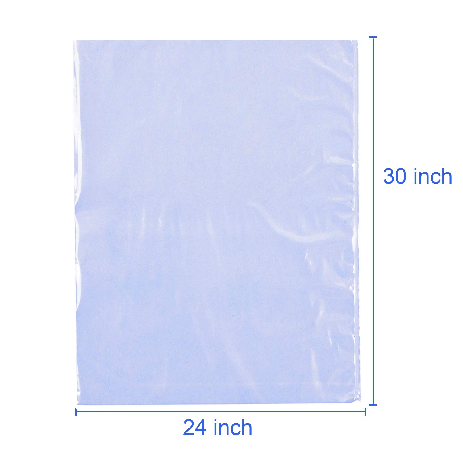 LazyMe Christmas Basket Cellophane Shrink Bags, 24x30 inch, Shrink Wrap Bags Large, Clear (10 Pcs)
