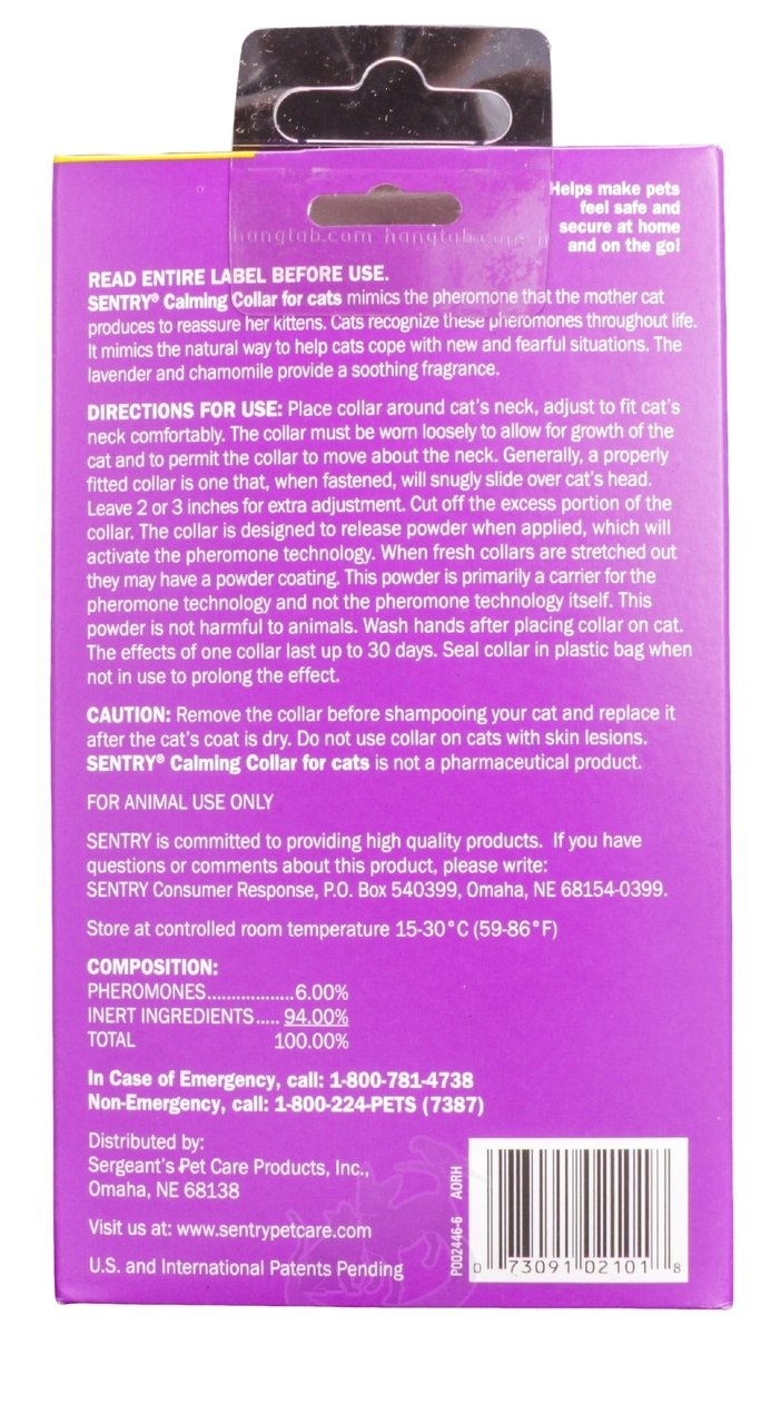 Sentry Calming Collar For Cats