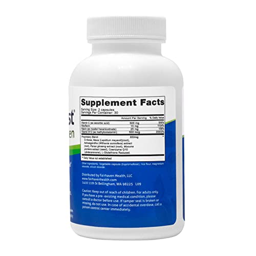 Fairhaven Health CountBoost for Men Optimal Count and Volume Male Fertility Supplement - Pre-conception Nutrition for Him - with Ashwagandha, Vitamin C, and CoQ10-60 Capsules